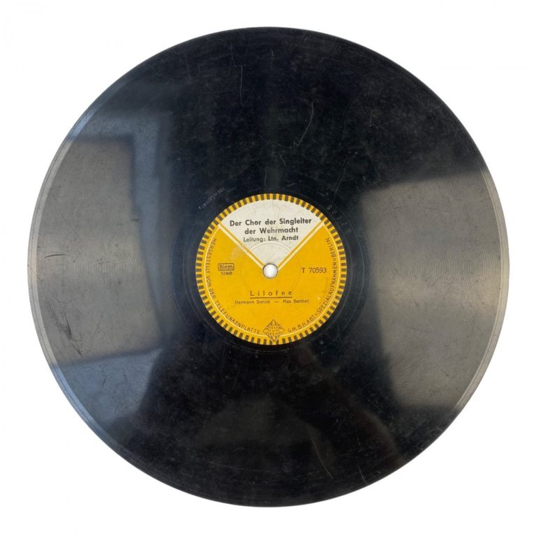 Original WWII German Wehrmacht gramophone record - Der Käppen, der ...