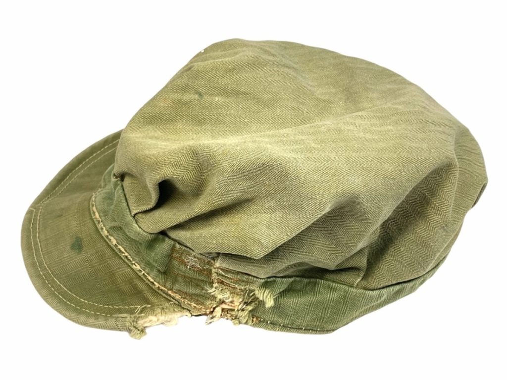 Original WWII US HBT field cap - Oorlogsspullen.nl - Militaria shop