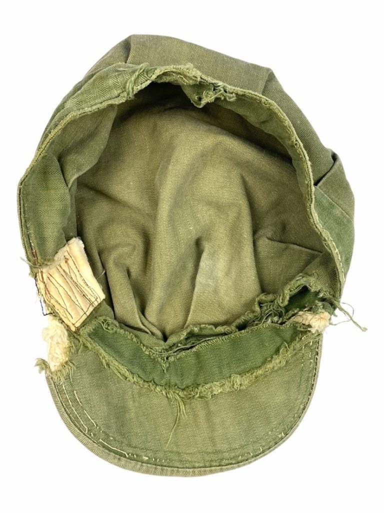 Original WWII US HBT field cap - Oorlogsspullen.nl - Militaria shop