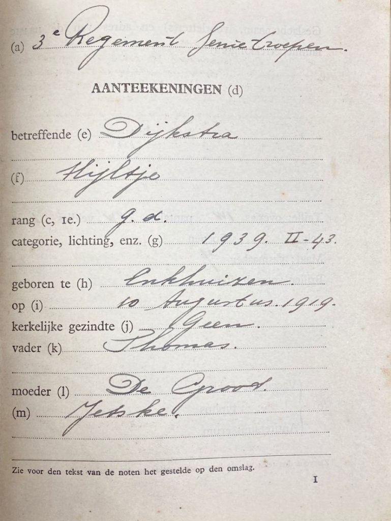 Original Pre 1940 Dutch army ID booklet and dog tag - Rotterdam 1940 ...