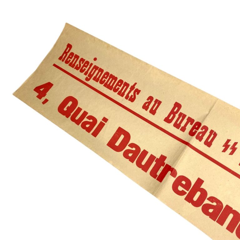 Original WWII Walloon SS Sturmbrigade Wallonien recruitment poster Huy ...