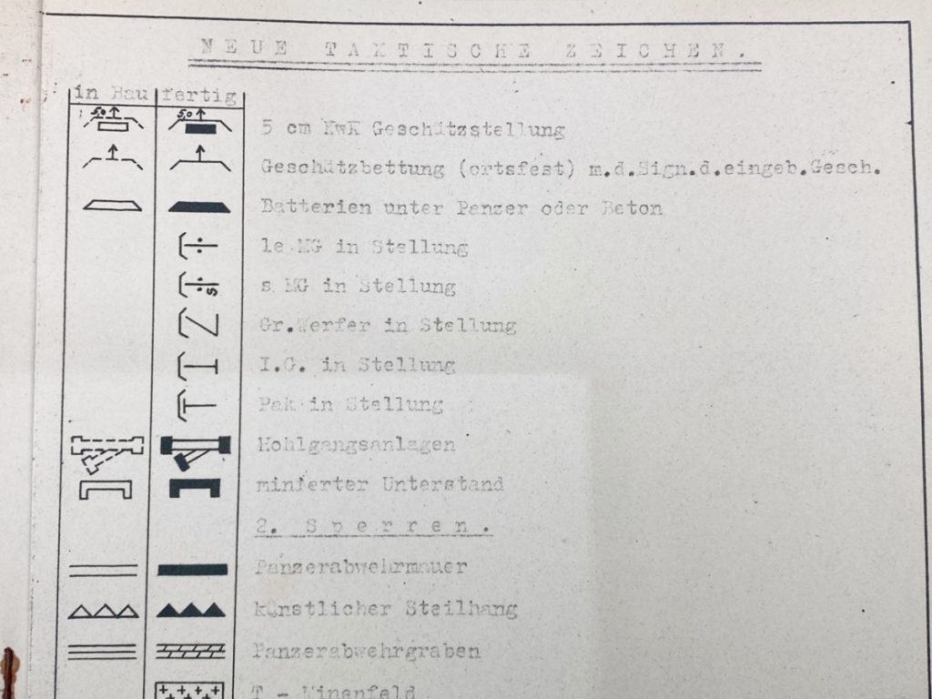Original WWII German 'New tactical signs' list - Oorlogsspullen.nl ...