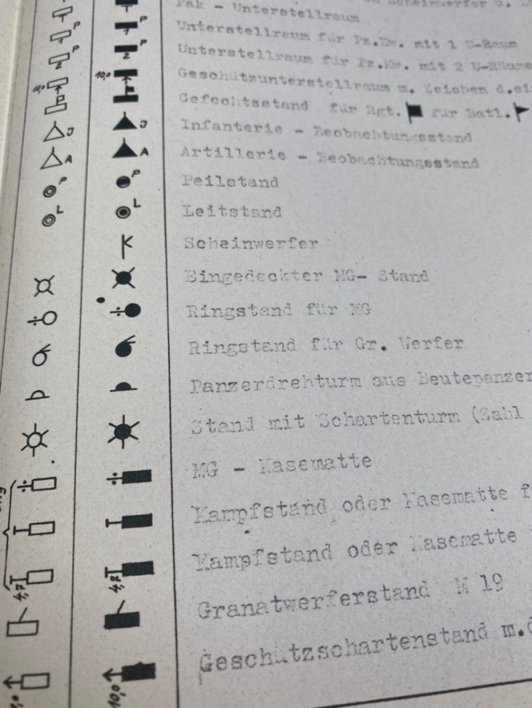 Original WWII German 'New tactical signs' list - Oorlogsspullen.nl ...