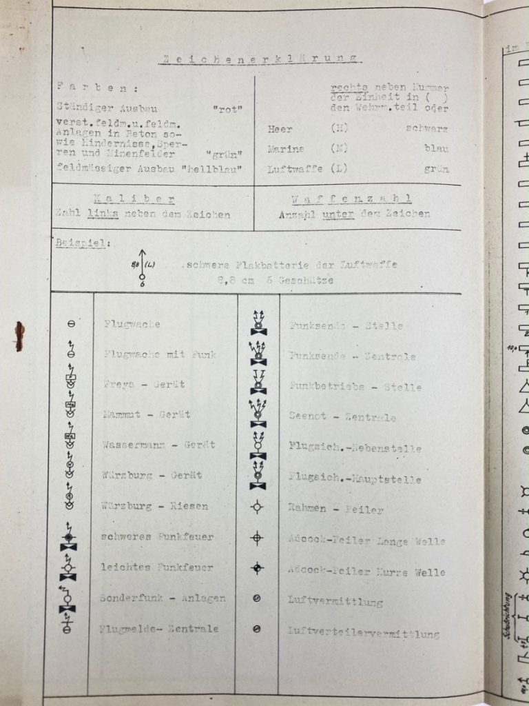 Original WWII German 'New tactical signs' list - Oorlogsspullen.nl ...