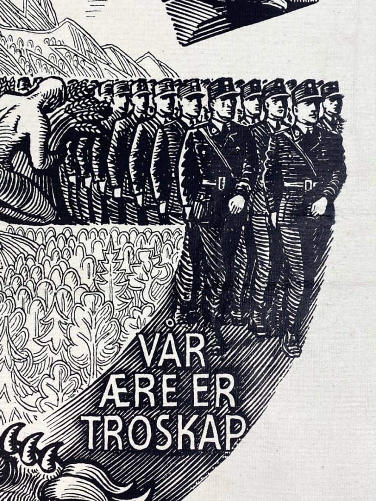 Original WWII Germanske SS Norge poster - Oorlogsspullen.nl - Militaria ...