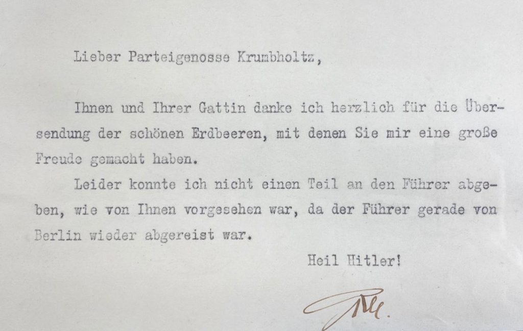 Original WWII German Rudolf Hess letter with autograph - Oorlogsspullen ...