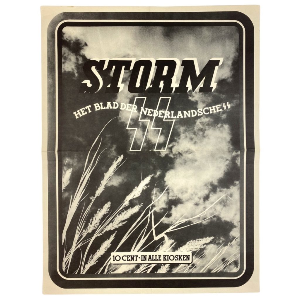 Original WWII Dutch SS poster - Storm het blad der Nederlandsche SS ...