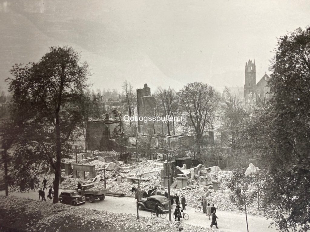 Original WWII Dutch Bombing of Rotterdam photo grouping - 14 May 1940 ...