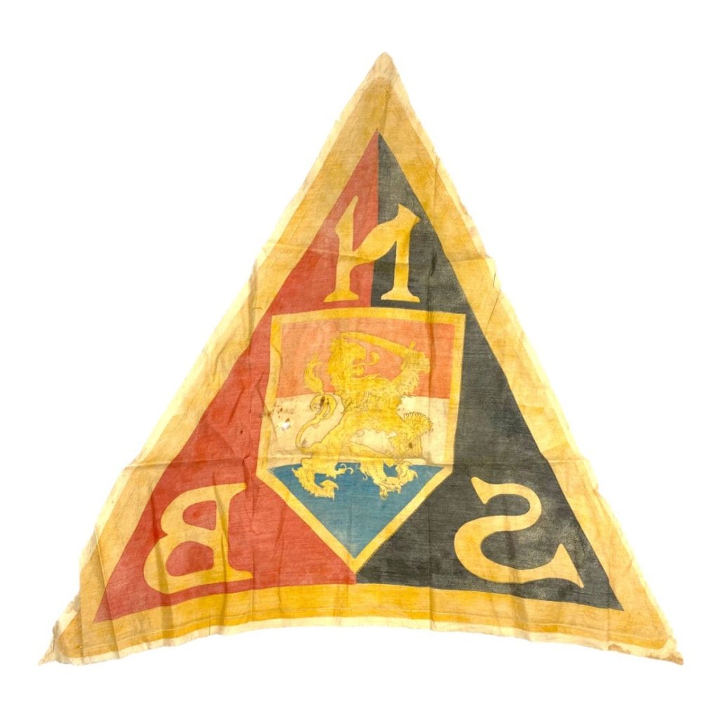 Original WWII Dutch NSB flag emblem - Oorlogsspullen.nl - Militaria shop