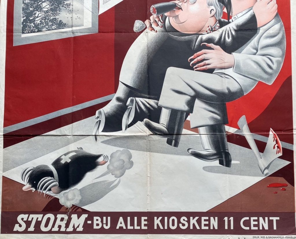 Original WWII Dutch SS poster - Storm SS - Oorlogsspullen.nl ...
