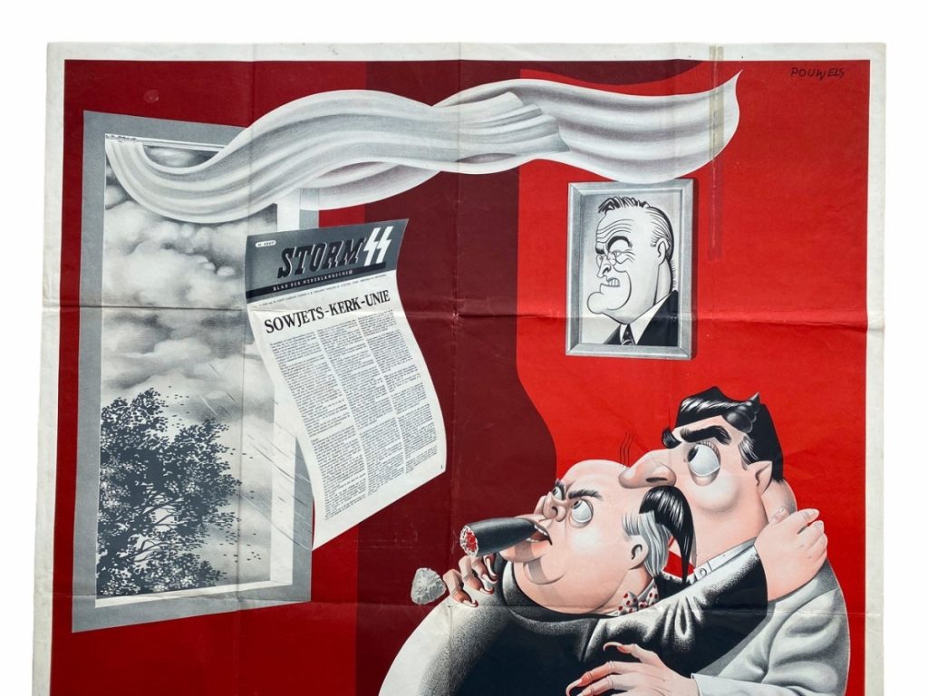Original WWII Dutch SS poster - Storm SS - Oorlogsspullen.nl ...