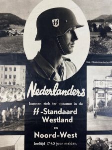 Original WWII Dutch Waffen-SS volunteer poster - Oorlogsspullen.nl ...