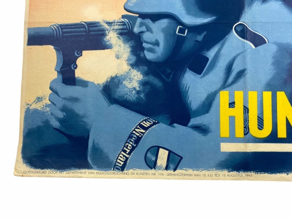 Original WWII Dutch Waffen-SS volunteer poster - Oorlogsspullen.nl ...