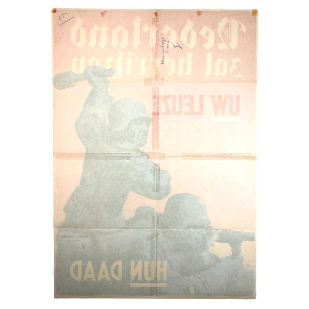 Original WWII Dutch Waffen-SS volunteer poster - Oorlogsspullen.nl ...