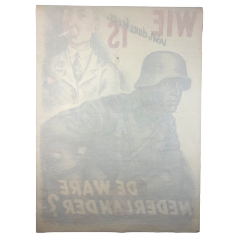 Original WWII Dutch Waffen-SS volunteer poster - Oorlogsspullen.nl ...