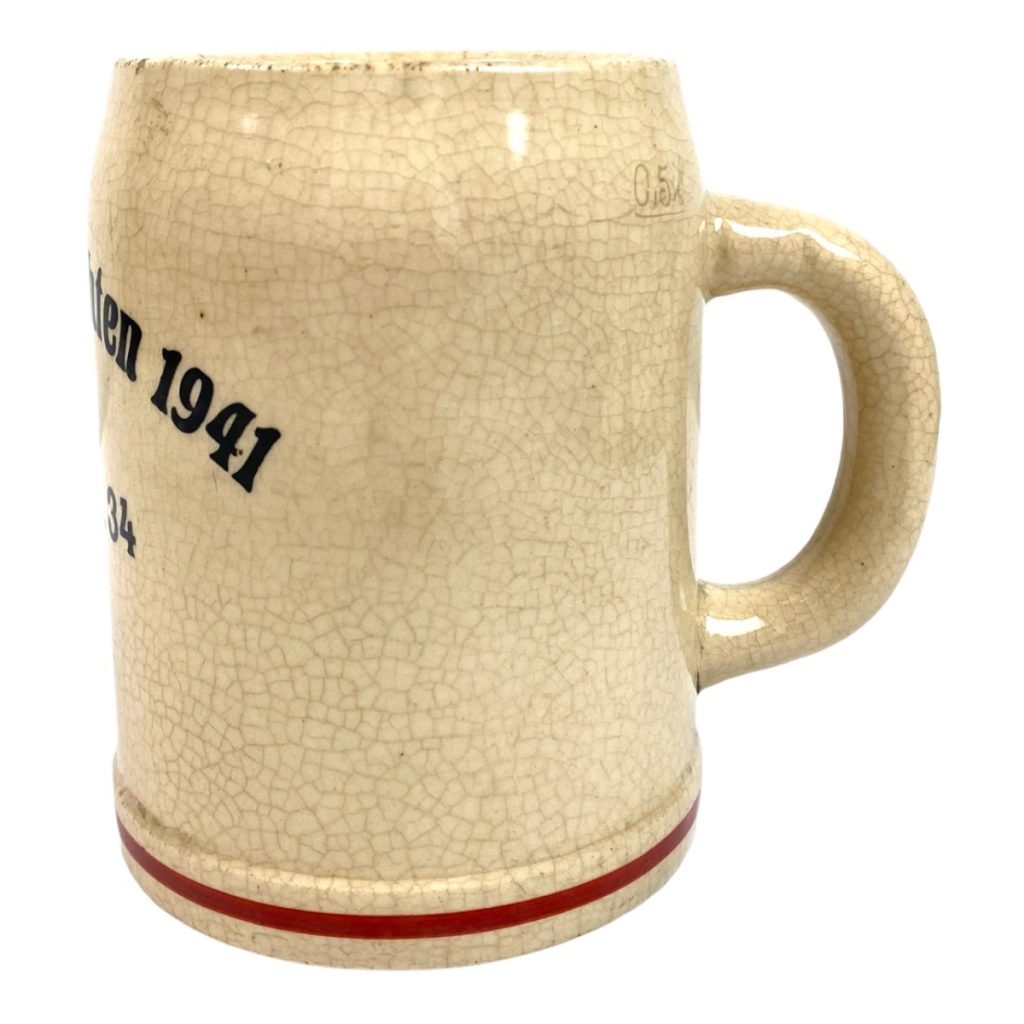 Original WWII German beer mug 3./Nachrichten-Ersatz-Abteilung 34 ...