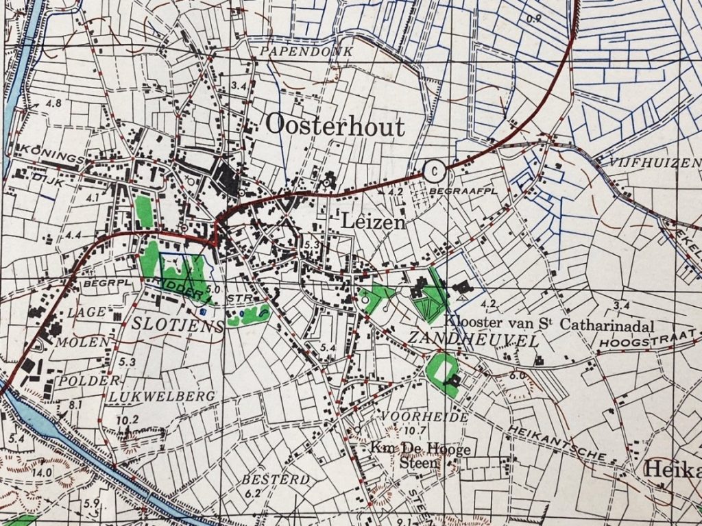 Original WWII US map of Oosterhout 1944 - Oorlogsspullen.nl - Militaria ...