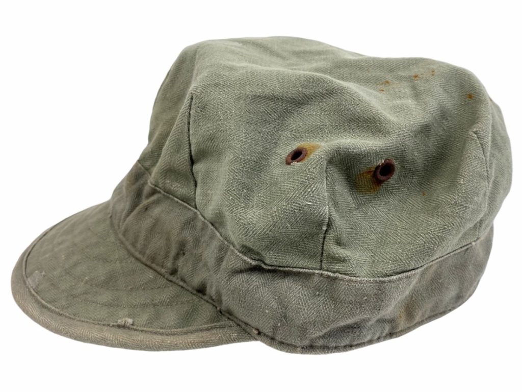 Original WWII US HBT field cap - Oorlogsspullen.nl - Militaria shop