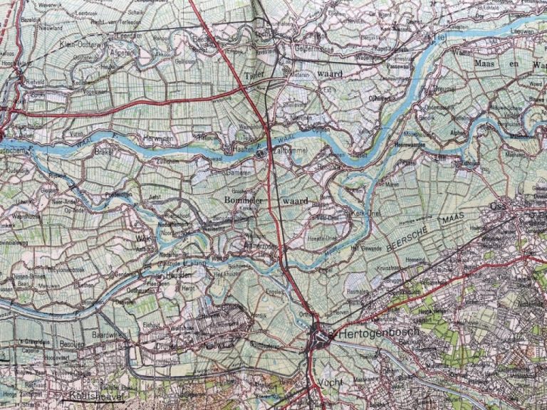 Original WWII German military map Rotterdam and Western Netherlands ...