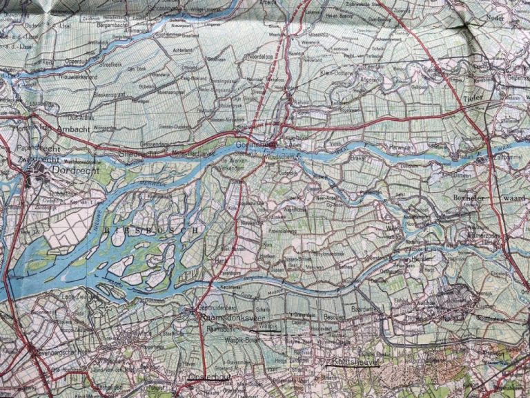 Original WWII German military map Rotterdam and Western Netherlands ...