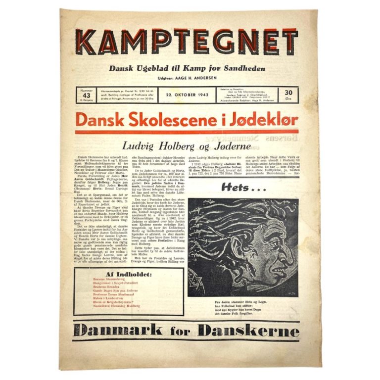 Original WWII Danish collaboration newspaper 'Kamptegnet ...