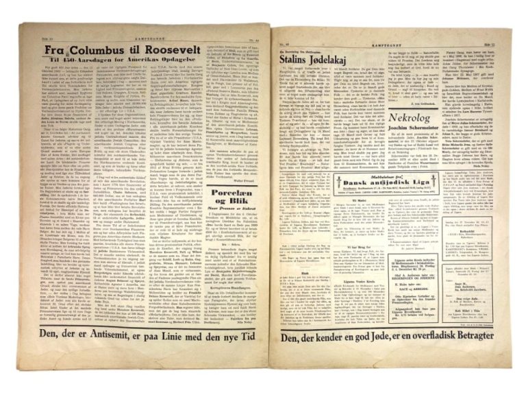 Original WWII Danish collaboration newspaper 'Kamptegnet ...