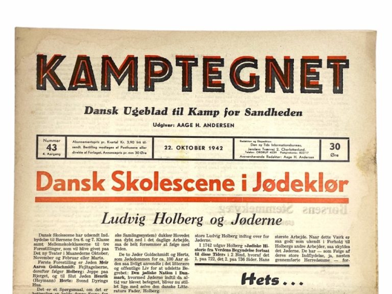 Original WWII Danish collaboration newspaper 'Kamptegnet ...