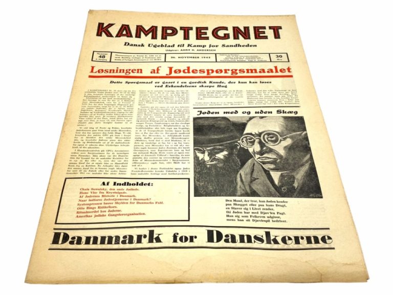 Original WWII Danish collaboration newspaper 'Kamptegnet ...