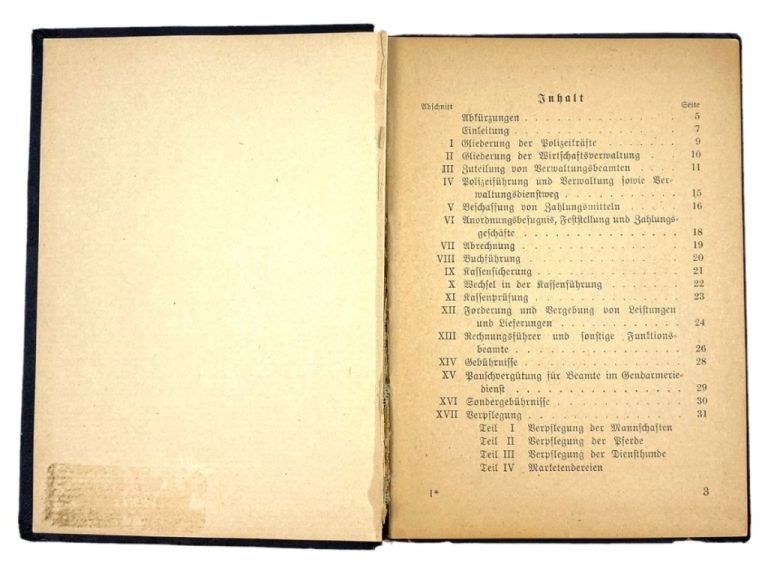 Original WWII German Polizei manual 'Leitfaden' - Oorlogsspullen.nl - Militaria shop
