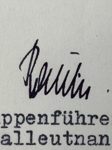 Original WWII German SS-Gruppenführer Rauter letter with autograph ...