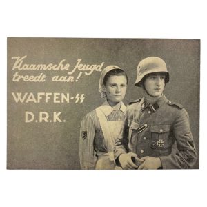 Original WWII Flemish Waffen-SS/DRK post card - Oorlogsspullen.nl ...
