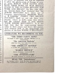 Original WWII British newspaper 'Aryan News' 1936 - Oorlogsspullen.nl ...