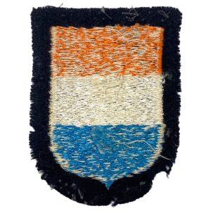 Original WWII Dutch Waffen-SS volunteer shield - Oorlogsspullen.nl ...