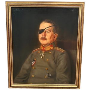 Original WWI German Generals painting - Oorlogsspullen.nl - Militaria shop