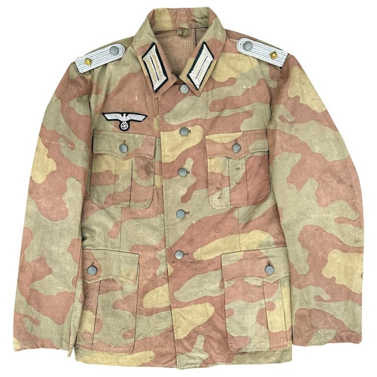 Original WWII German tailor/field made Italian camouflage jacket ...