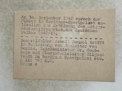 Original WWII German large size photograph of Erwin Rommel and Joseph ...