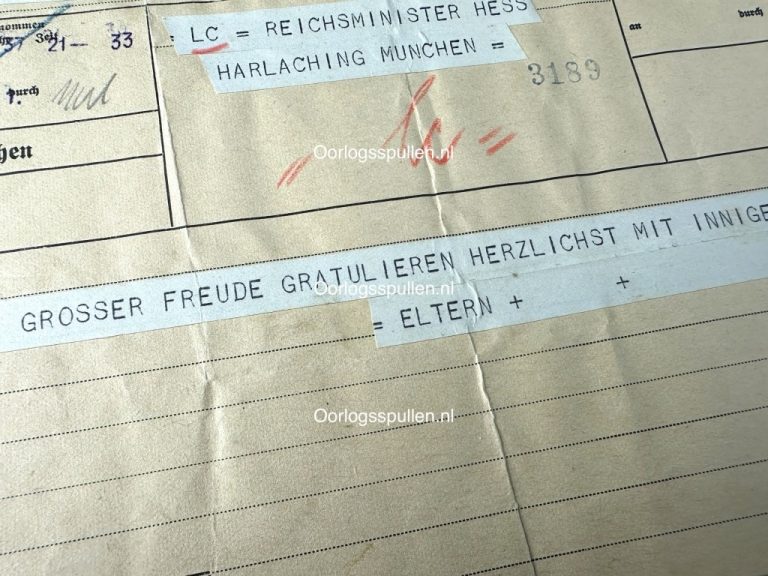 Original WWII German Rudolf Hess set - Oorlogsspullen.nl - Militaria shop