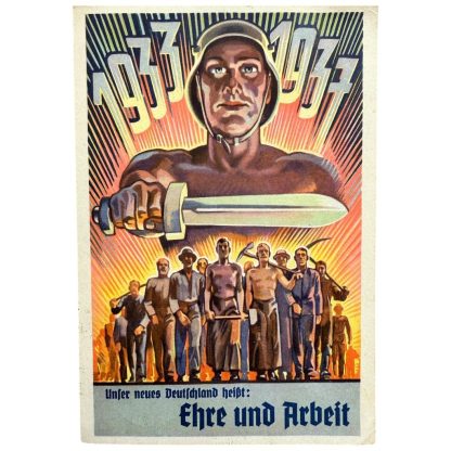 Original WWII German postcard Ehre und Arbeit - Oorlogsspullen.nl ...