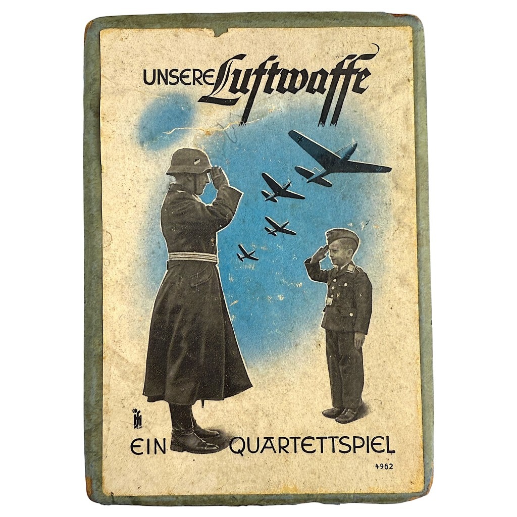 Original WWII German Luftwaffe quartets card game 'Unsere Luftwaffe ...
