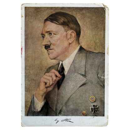 Original WWII German postcard Adolf Hitler - Oorlogsspullen.nl ...