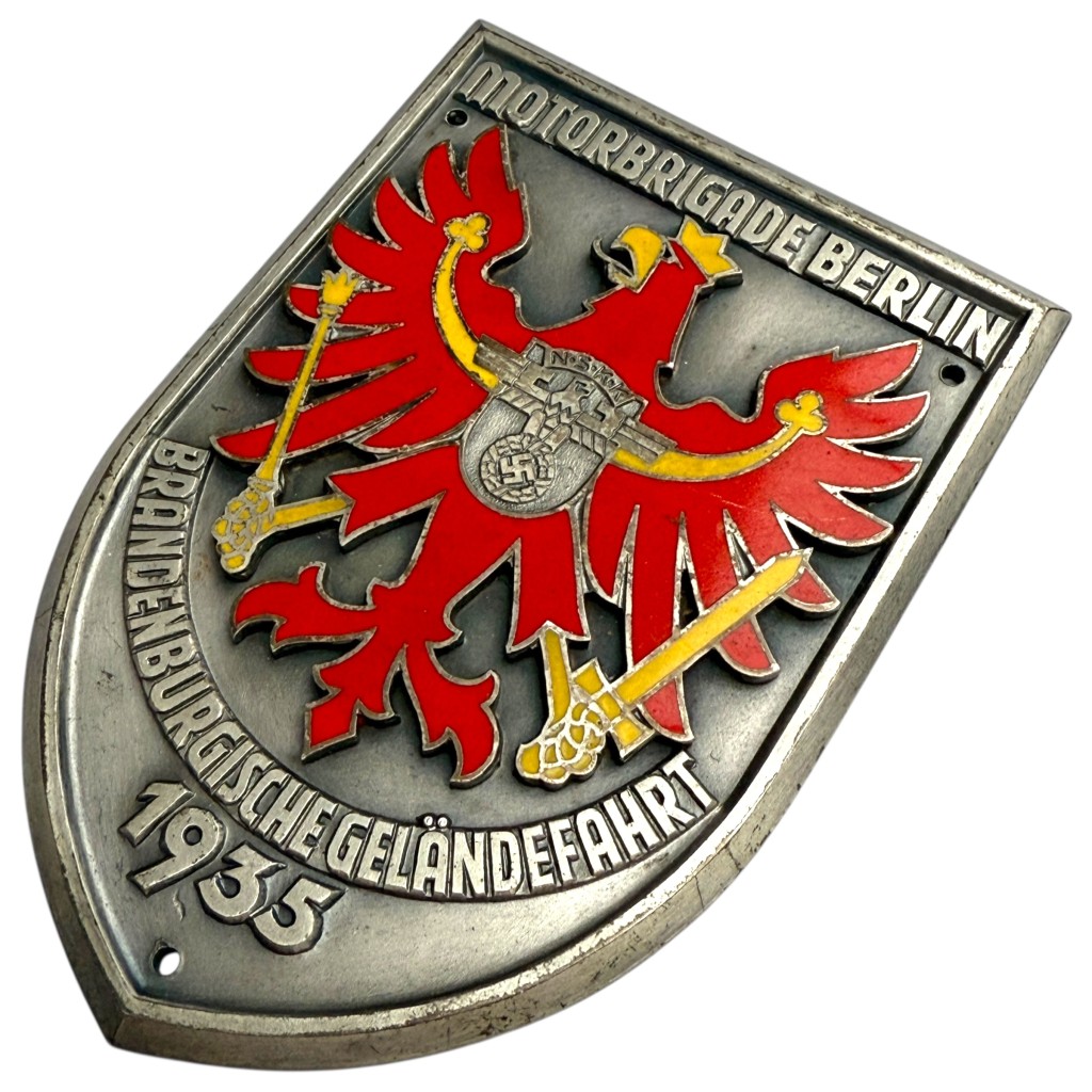 Original WWII German NSKK plaque Motorbrigade Berlin – Brandenburgische ...