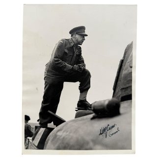 Original WWII Canadian photo with autograph of General Harry Crerar ...