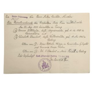 Original WWII German 'Hauptmann der Schutzpolizei' grouping of Anton ...