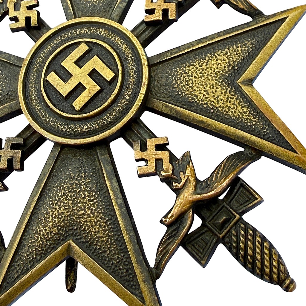 Original WWII German Spanienkreuz in Bronze mit Schwertern - Paul ...