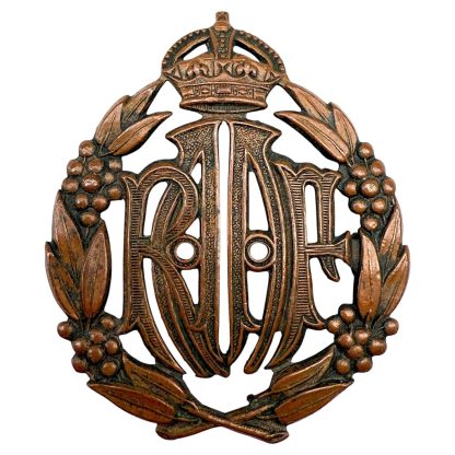 Original WWII RAAF Cap Badge Royal Australian Air Force Metal Insignia