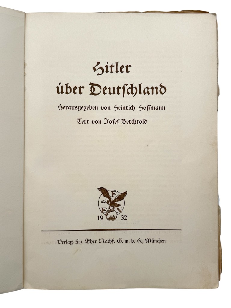 Original 1932 German brochure 'Hitler über Deutschland ...