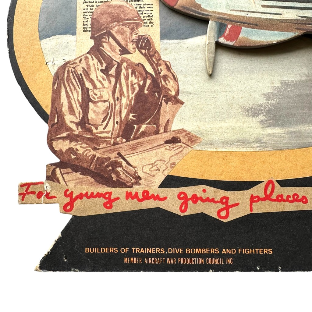 Original WWII USAAF cardboard promotional display for the American ...